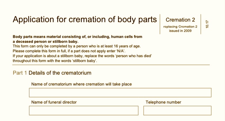 The Paperwork of Death – Cremation Forms 1-5 – Mortuary Gem